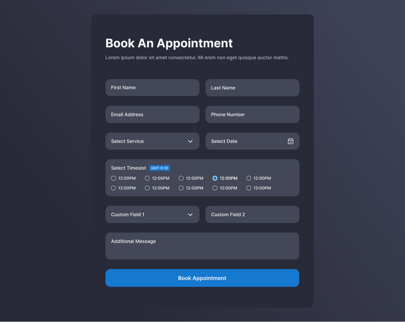 FlowBookings - No-Code Webflow Booking System